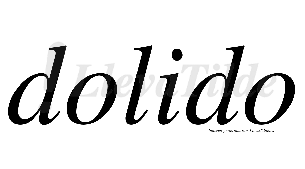 ¿Lleva tilde dolido? | LlevaTilde.es