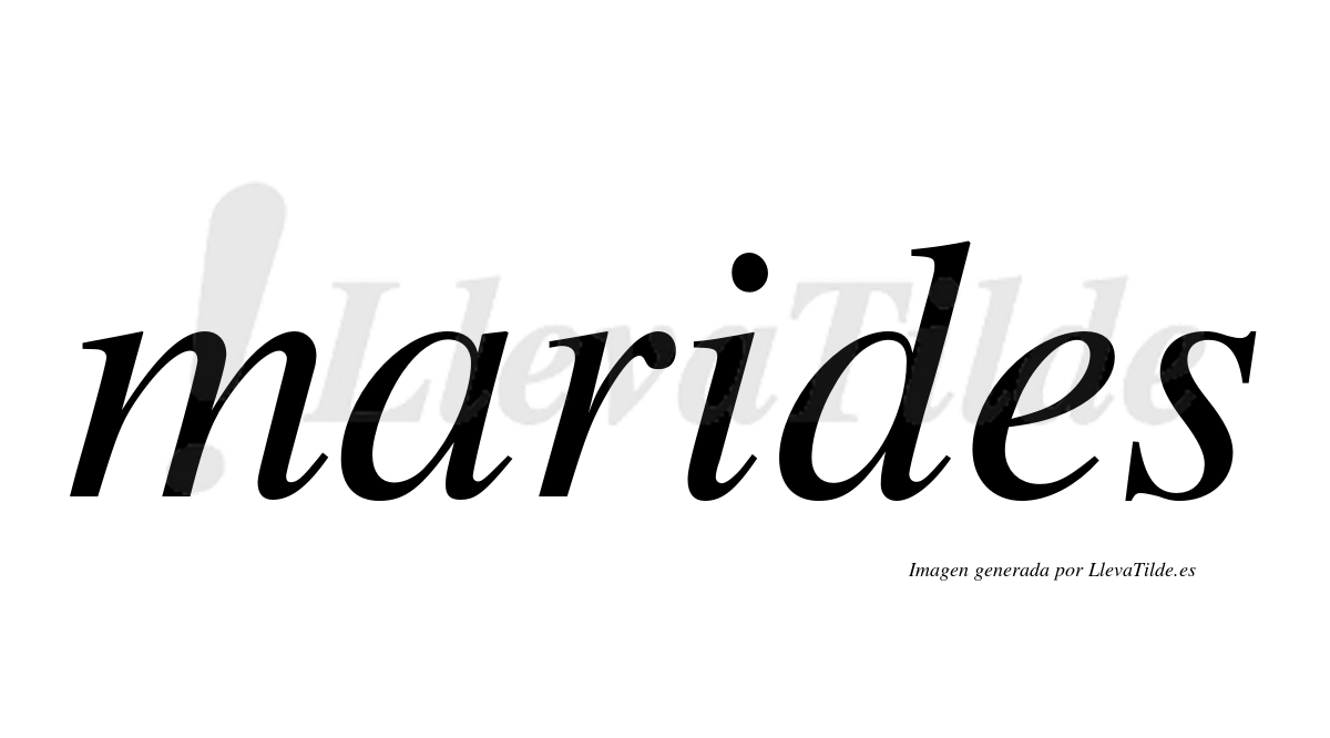 ¿Lleva tilde marides? | LlevaTilde.es