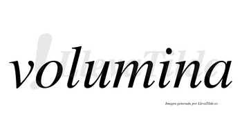 ¿Lleva tilde volumina? | LlevaTilde.es