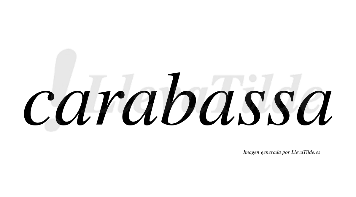 ¿Lleva tilde carabassa? | LlevaTilde.es