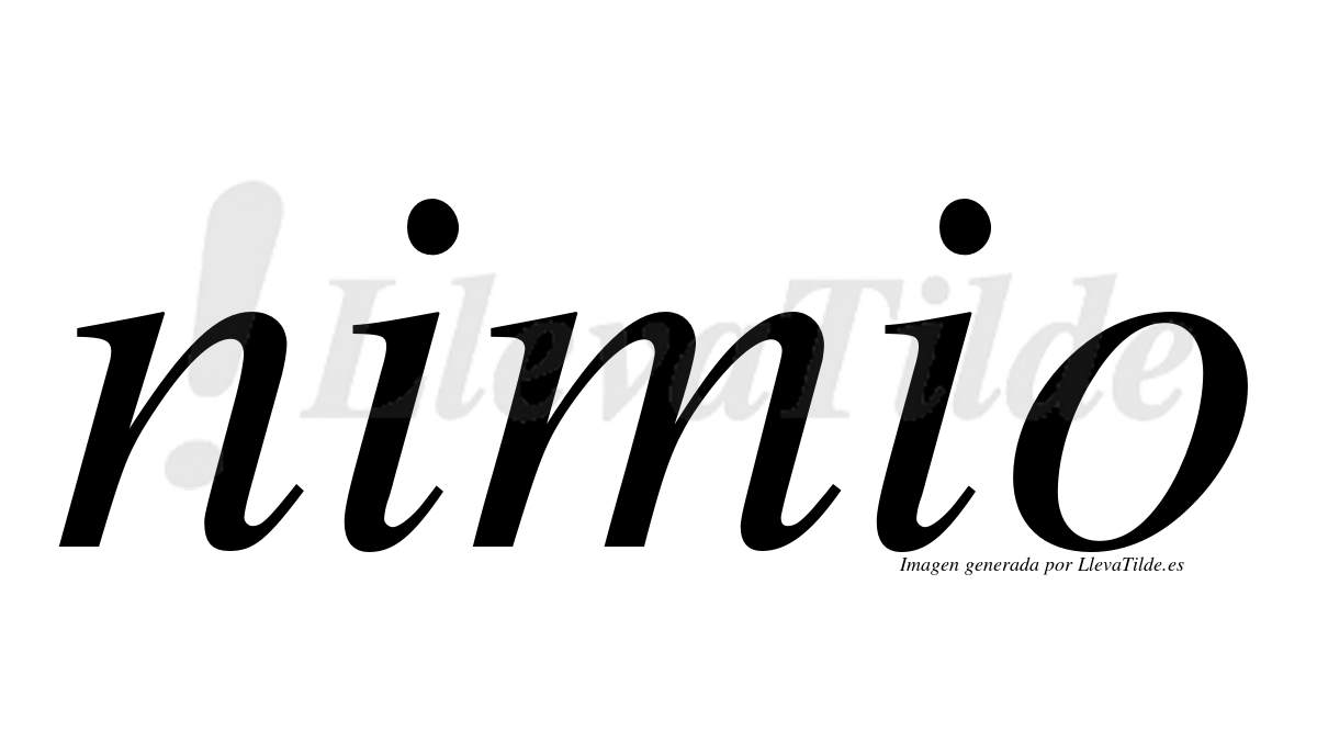 ¿Lleva tilde nimio? | LlevaTilde.es
