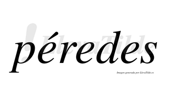 ¿Lleva tilde péredes? | LlevaTilde.es