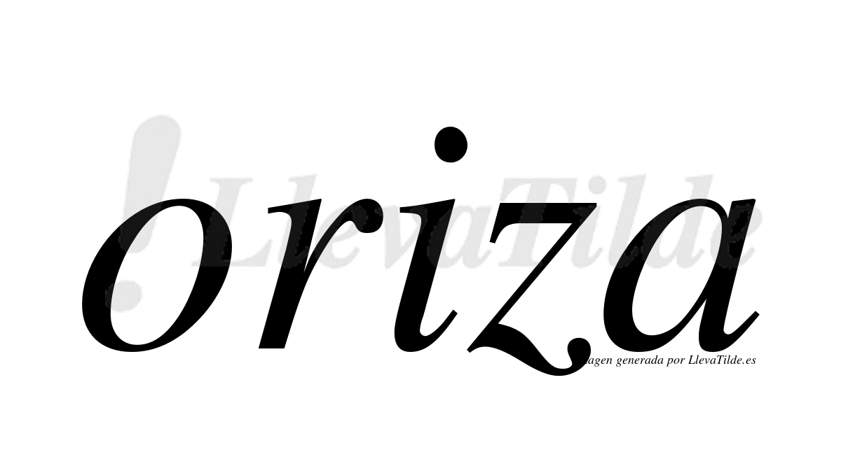 ¿Lleva tilde oriza? | LlevaTilde.es