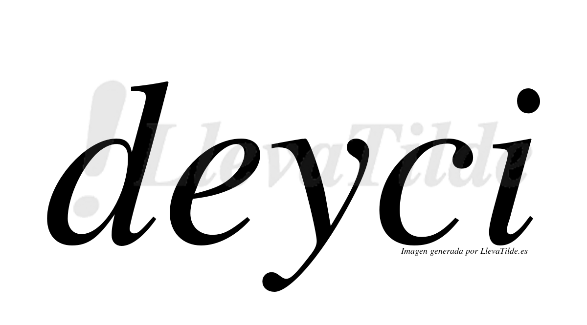 ¿Lleva tilde deyci? | LlevaTilde.es