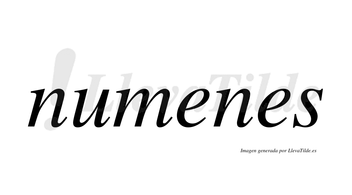 ¿Lleva tilde numenes? | LlevaTilde.es