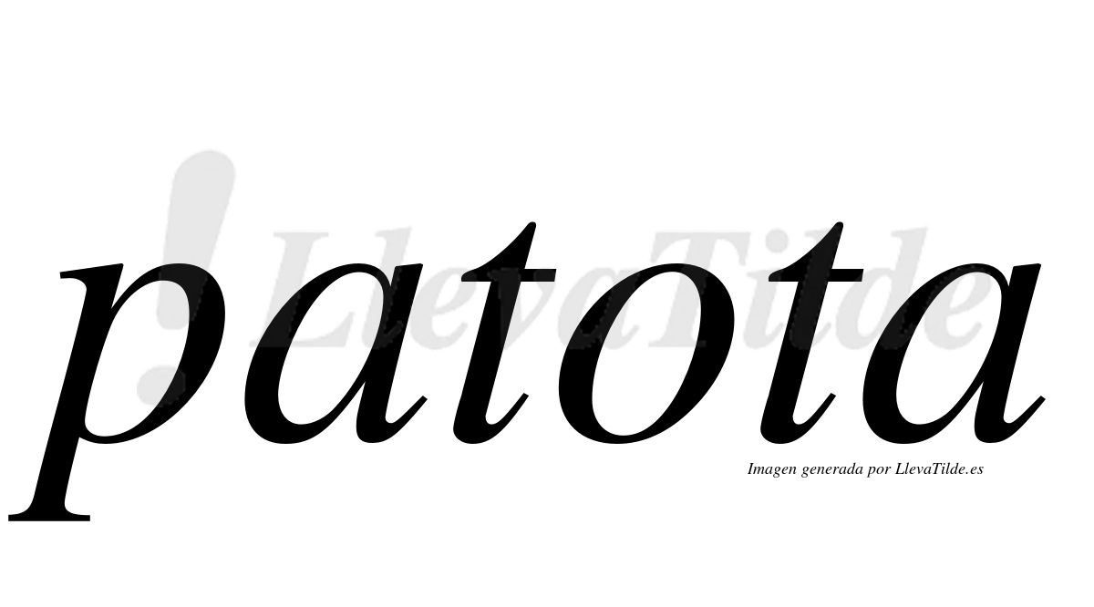 ¿Lleva tilde patota? | LlevaTilde.es