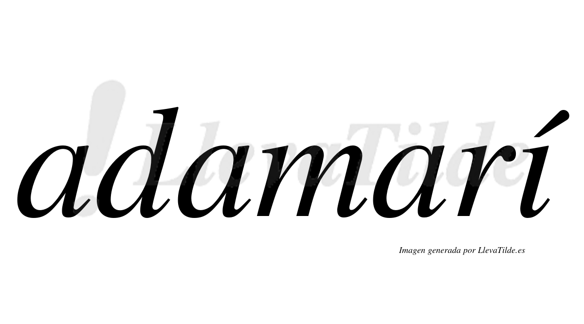 ¿Lleva tilde adamarí? | LlevaTilde.es