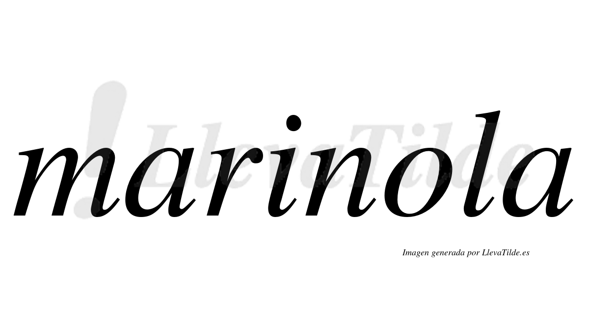 ¿Lleva tilde marinola? | LlevaTilde.es