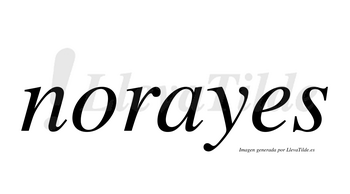 ¿Lleva tilde norayes? | LlevaTilde.es