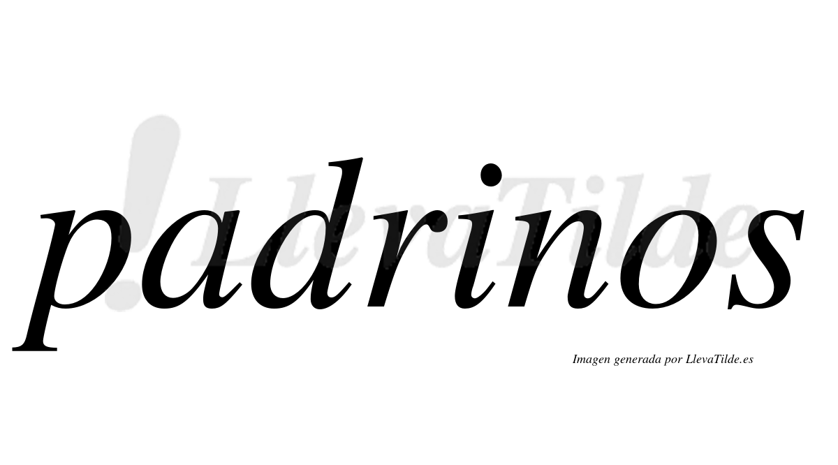 ¿Lleva tilde padrinos? | LlevaTilde.es