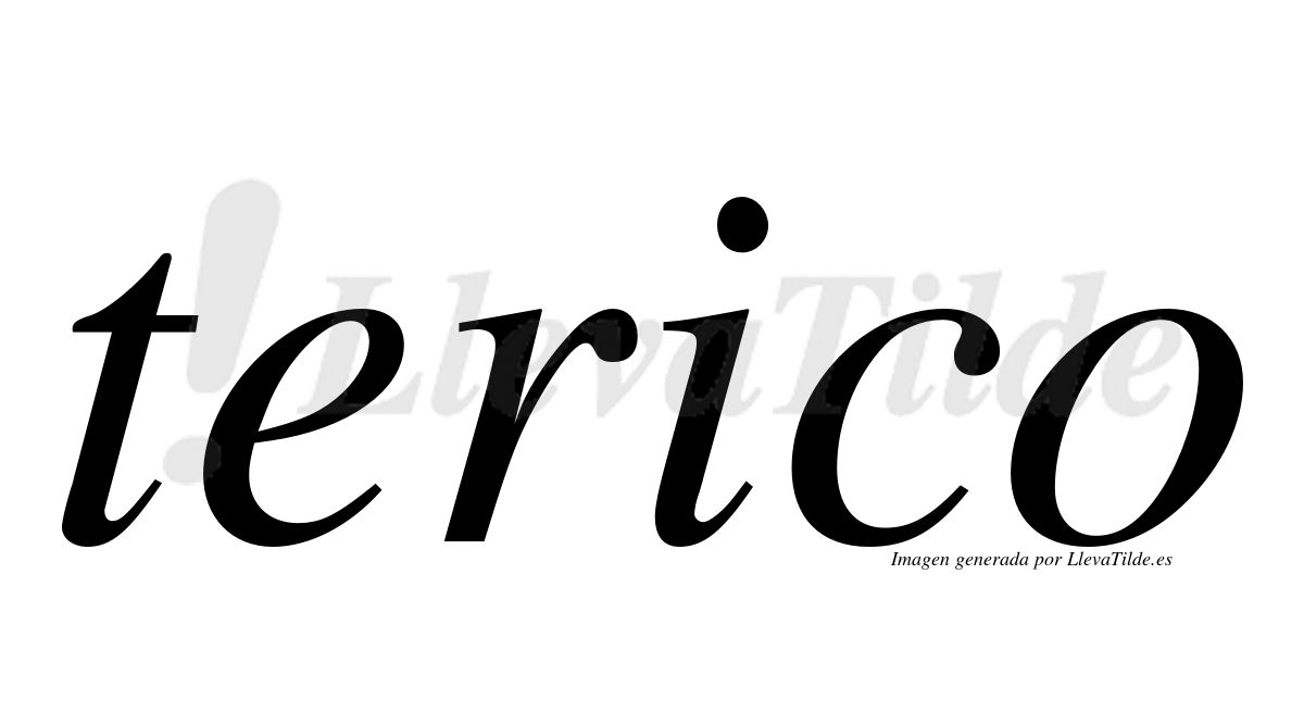 ¿Lleva tilde terico? | LlevaTilde.es