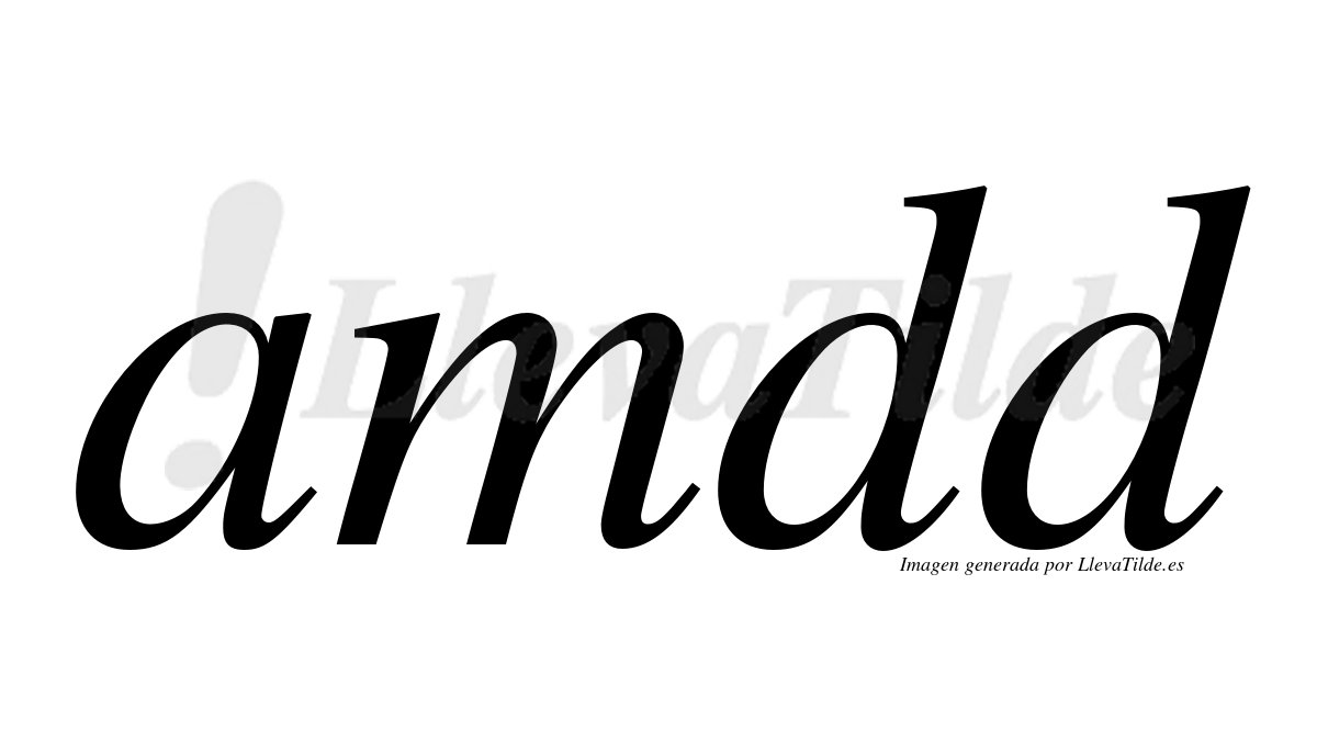 ¿Lleva tilde amdd? | LlevaTilde.es