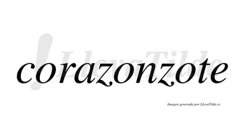 ¿Lleva tilde corazonzote? | LlevaTilde.es
