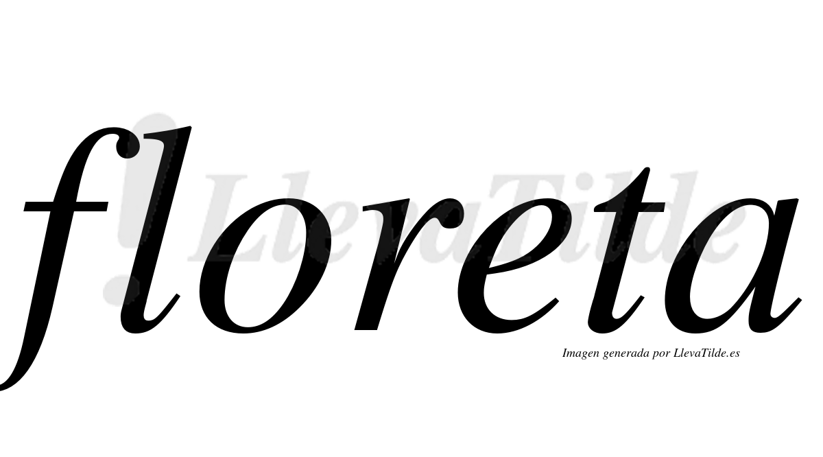 ¿Lleva tilde floreta? | LlevaTilde.es