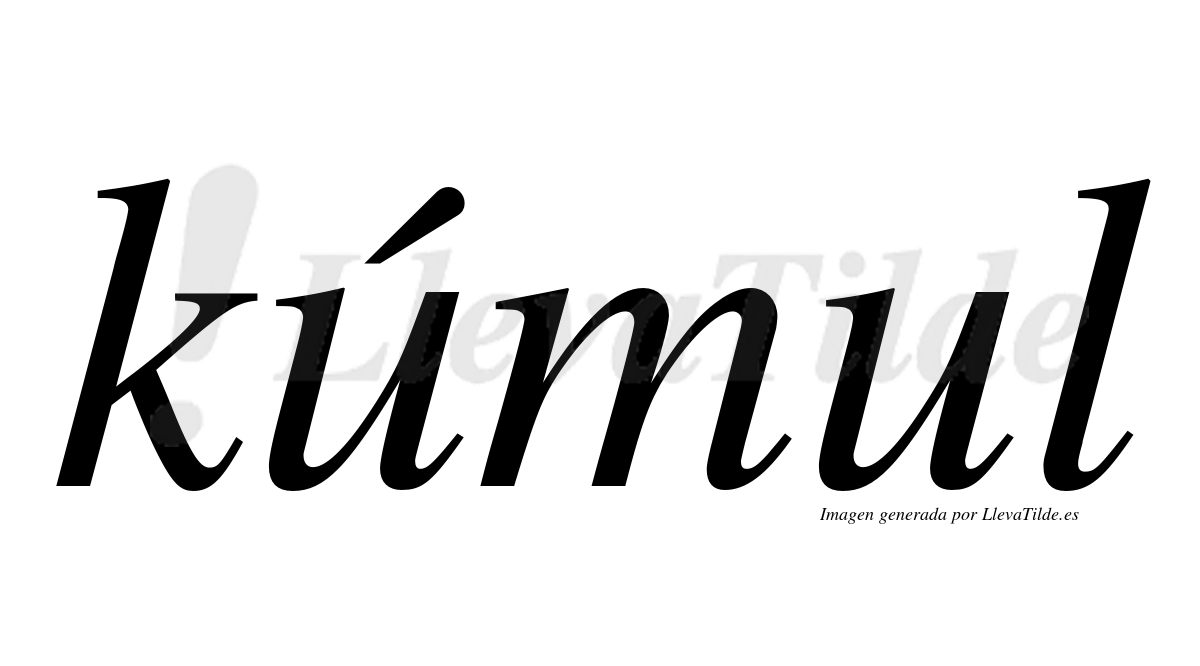 ¿Lleva tilde kúmul? | LlevaTilde.es
