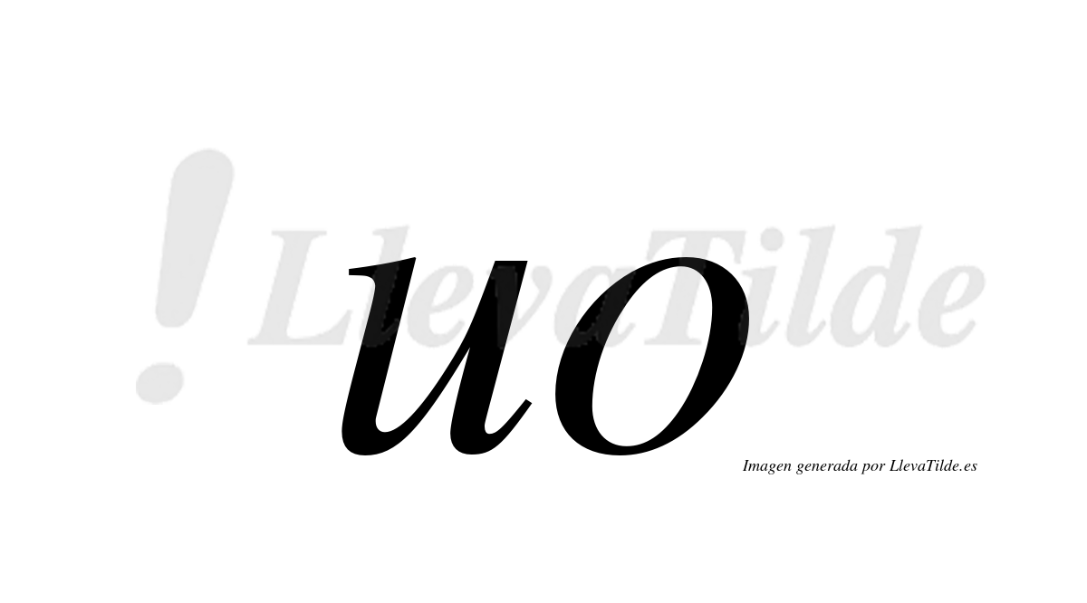¿Lleva tilde uo? | LlevaTilde.es