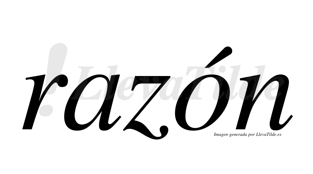 ¿Lleva tilde razón? | LlevaTilde.es