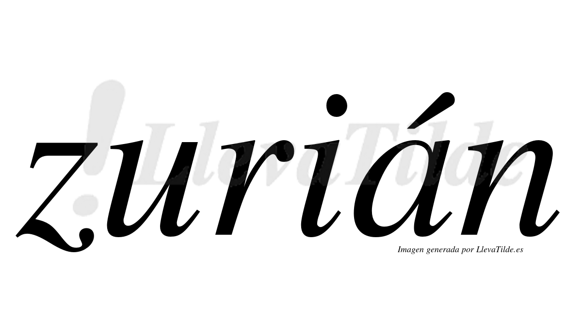 ¿Lleva tilde zurián? | LlevaTilde.es