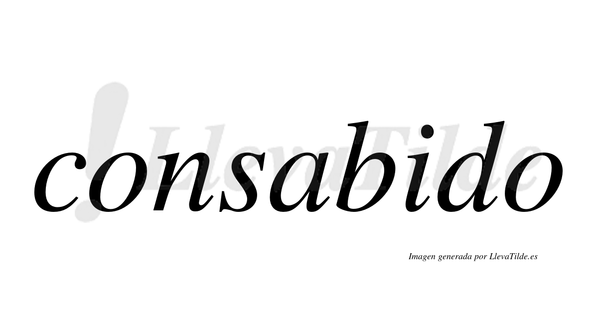 ¿Lleva tilde consabido? | LlevaTilde.es