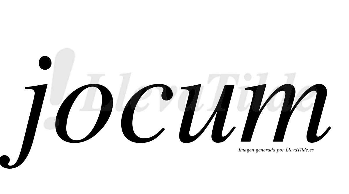 ¿Lleva tilde jocum? | LlevaTilde.es