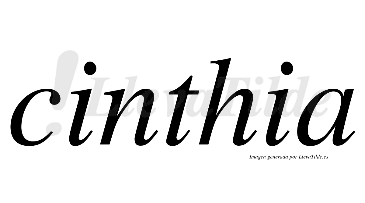 ¿Lleva tilde cinthia? | LlevaTilde.es
