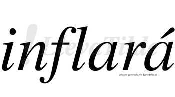 ¿Lleva tilde inflará? | LlevaTilde.es