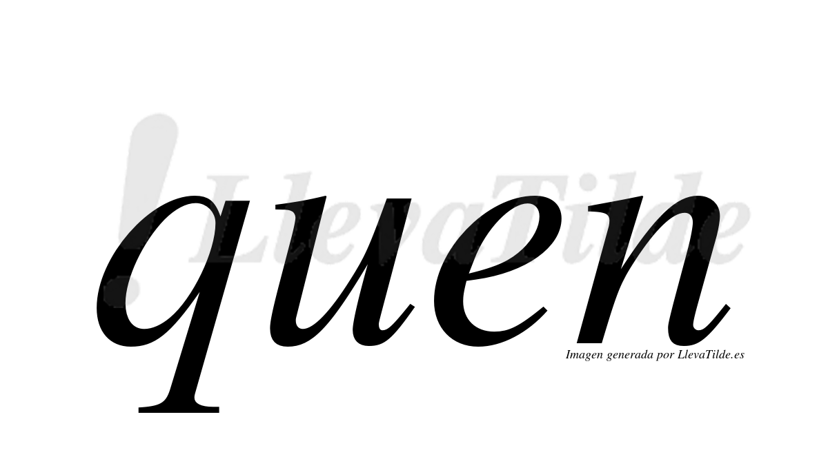 ¿Lleva tilde quen? | LlevaTilde.es