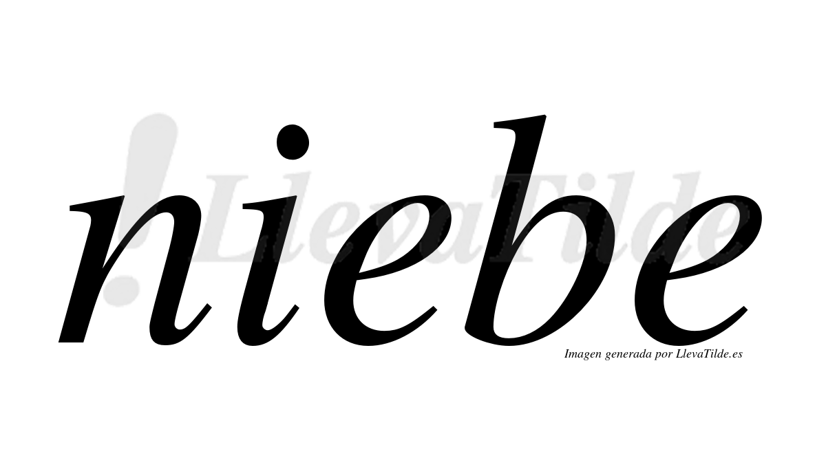 ¿Lleva tilde niebe? | LlevaTilde.es