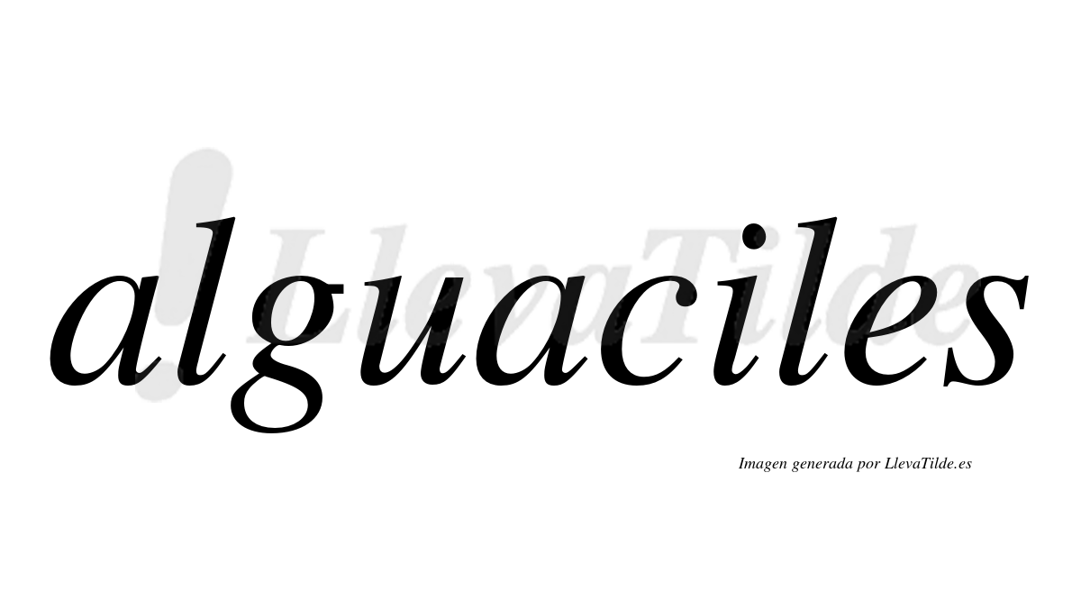 ¿Lleva tilde alguaciles? | LlevaTilde.es
