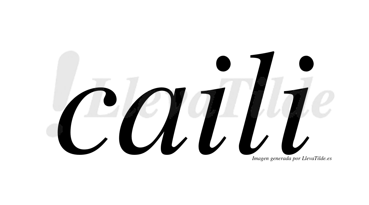¿Lleva tilde caili? | LlevaTilde.es