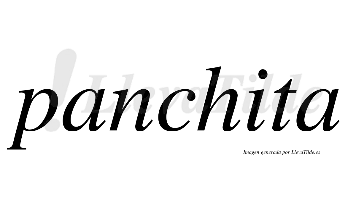 ¿Lleva tilde panchita? | LlevaTilde.es