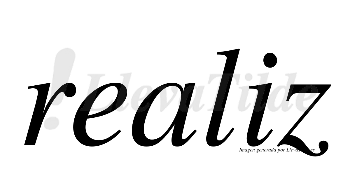 ¿Lleva tilde realiz? | LlevaTilde.es