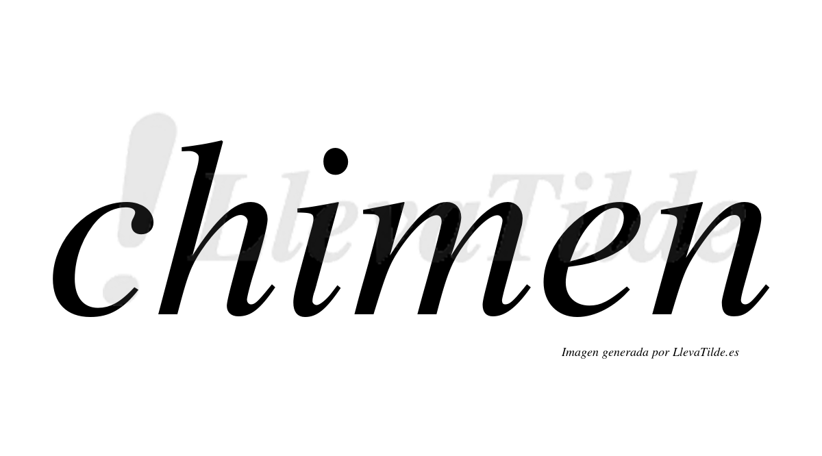 ¿Lleva tilde chimen? | LlevaTilde.es