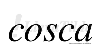 ¿Lleva tilde cosca? | LlevaTilde.es