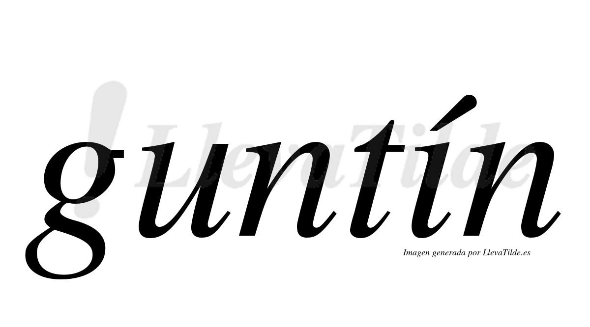 ¿Lleva tilde guntín? | LlevaTilde.es