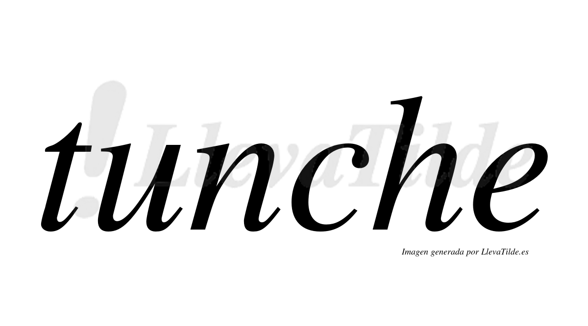 ¿Lleva tilde tunche? | LlevaTilde.es