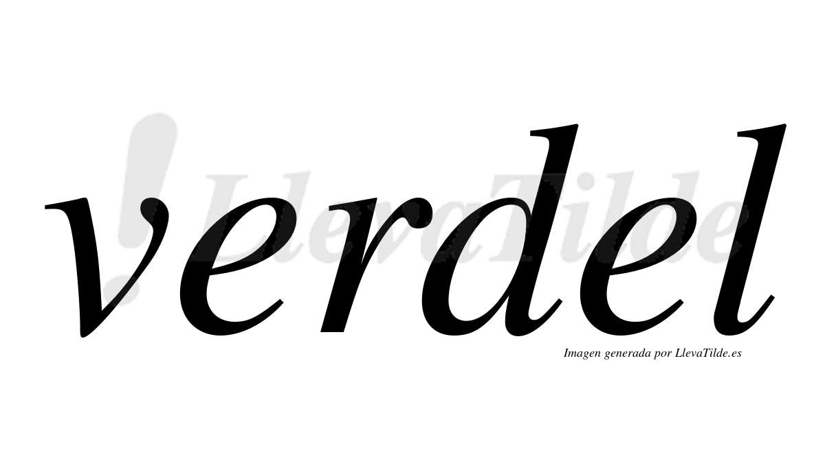 ¿Lleva tilde verdel? | LlevaTilde.es