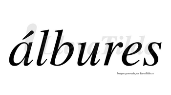 ¿Lleva tilde álbures? | LlevaTilde.es