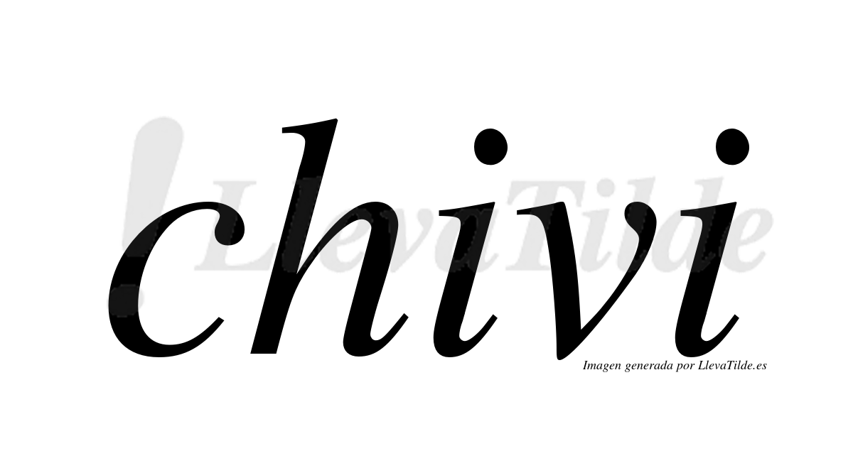 ¿Lleva tilde chivi? | LlevaTilde.es