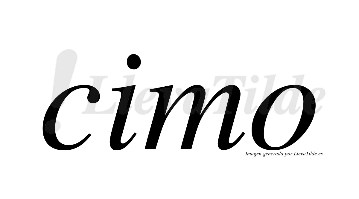 ¿Lleva tilde cimo? | LlevaTilde.es