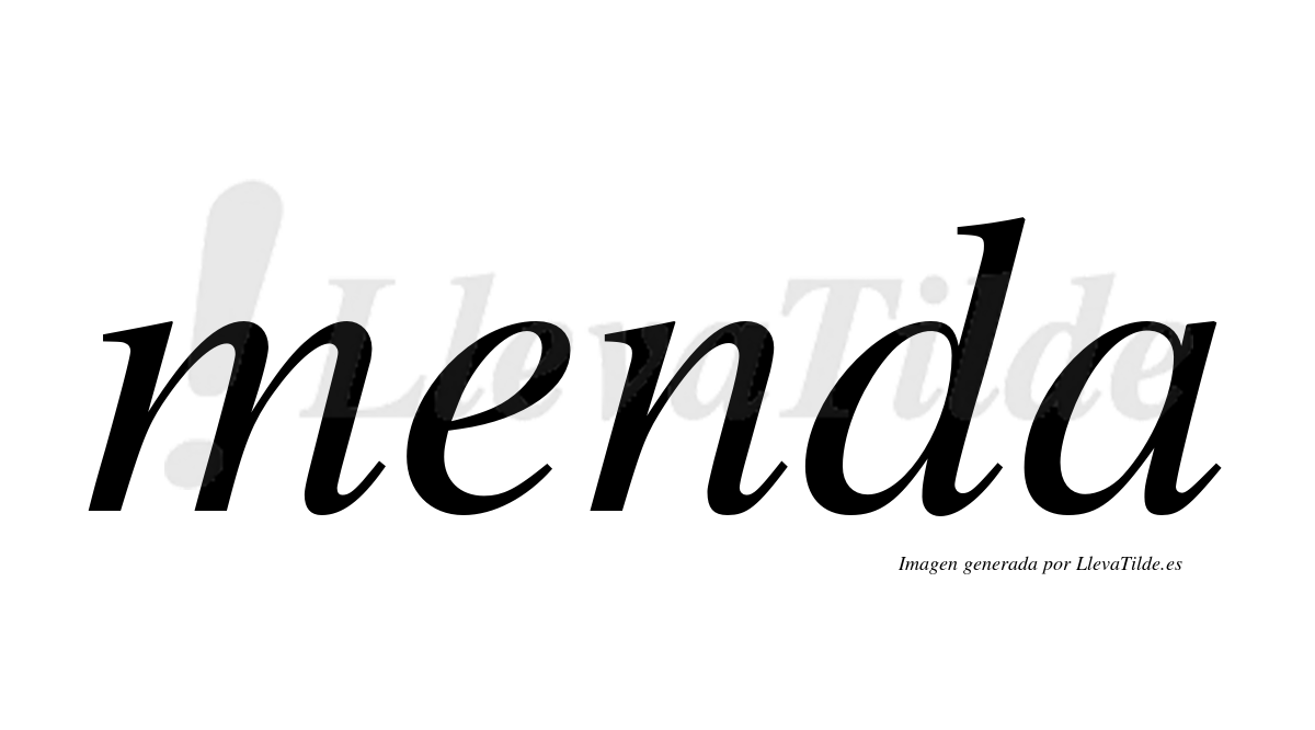¿Lleva tilde menda? | LlevaTilde.es