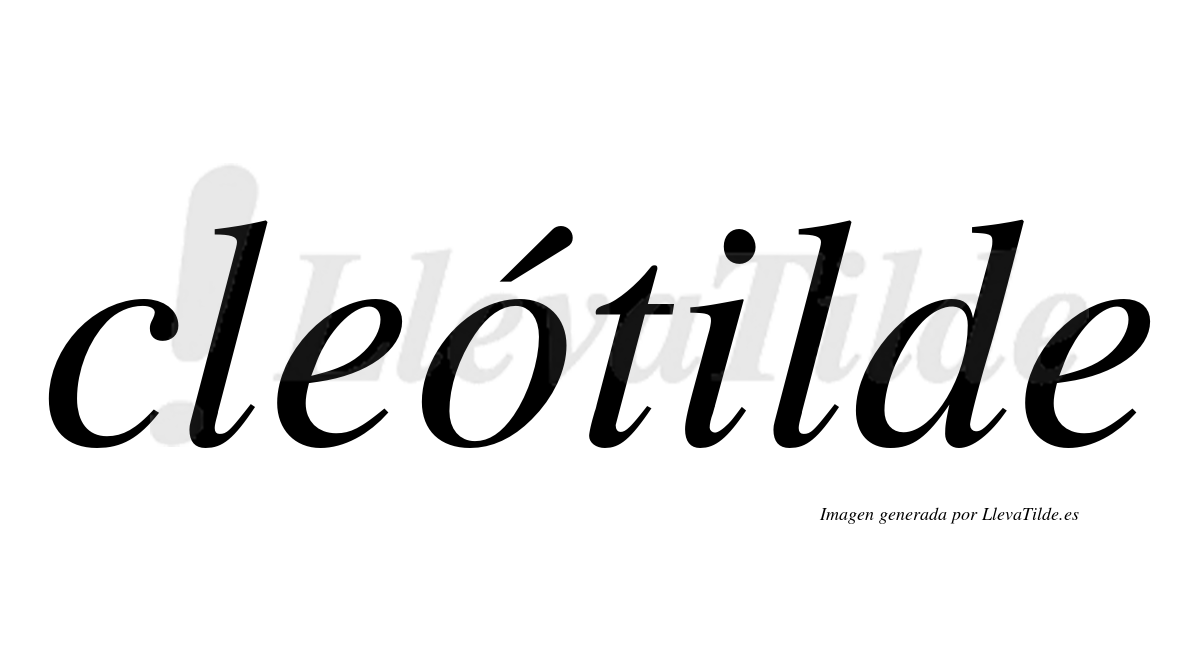 ¿Lleva tilde cleótilde? | LlevaTilde.es