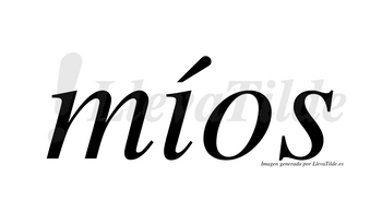 ¿Lleva tilde míos? | LlevaTilde.es