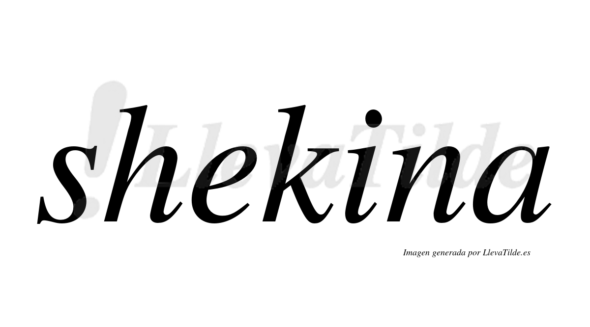 ¿Lleva tilde shekina? | LlevaTilde.es