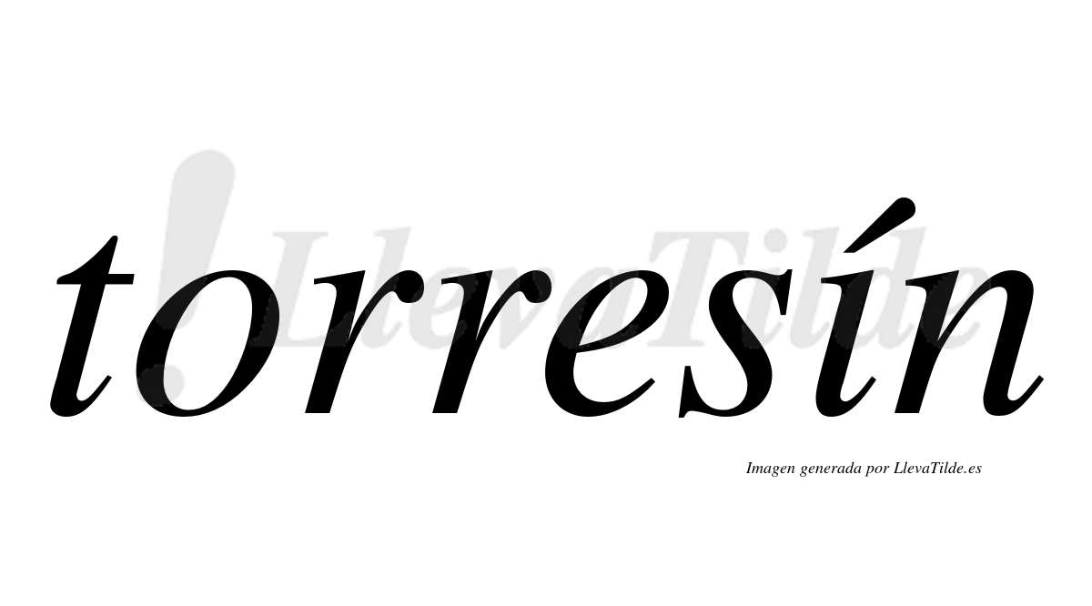 ¿Lleva tilde torresín? | LlevaTilde.es