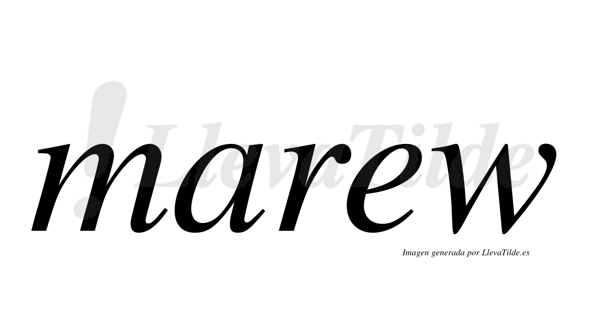 ¿Lleva tilde marew? | LlevaTilde.es