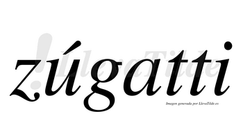¿Lleva tilde zúgatti? | LlevaTilde.es