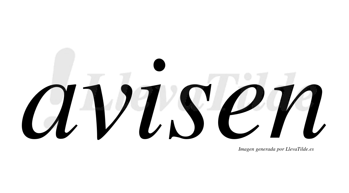 ¿Lleva tilde avisen? | LlevaTilde.es