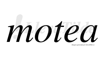 ¿Lleva tilde motea? | LlevaTilde.es