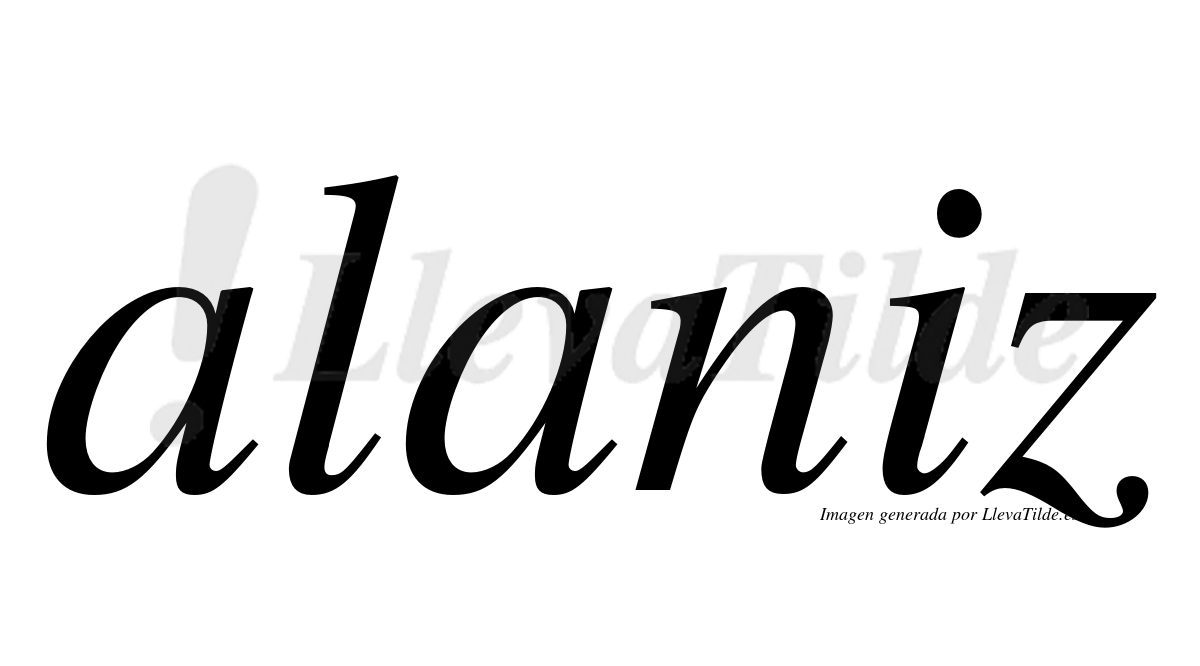 ¿Lleva tilde alaniz? | LlevaTilde.es